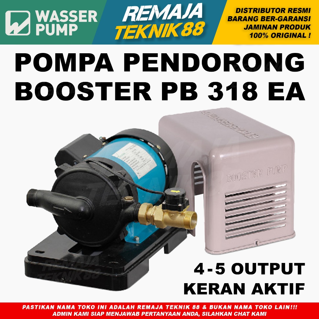 Jual Pompa Pendorong Booster PB 318 EA / POMPA PENDORONG WASSER PB 318 EA WASSER BOOSTER PUMP ...