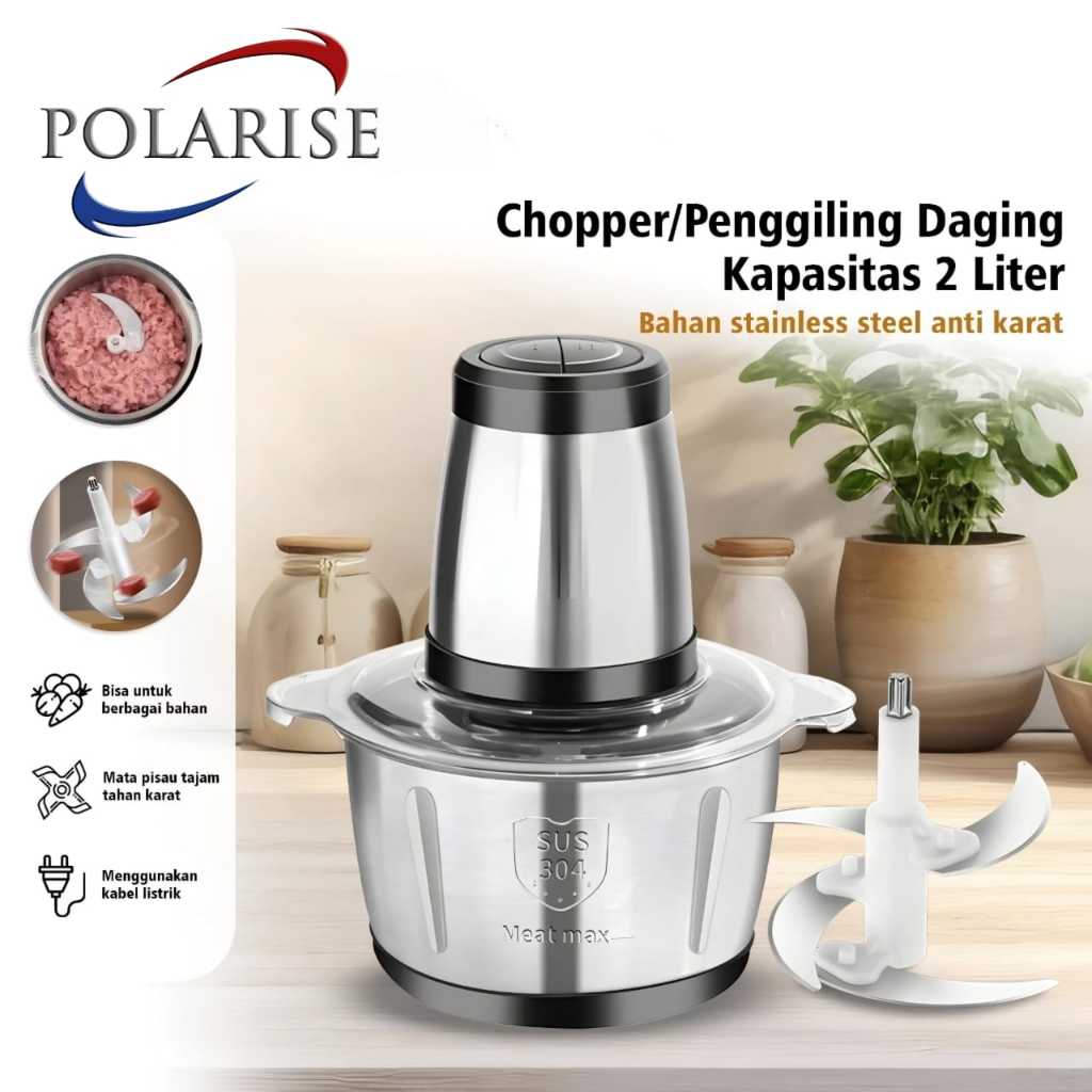 Jual SNI Blender Daging Stainless 2 Liter Penggiling Daging Multifungsi ...