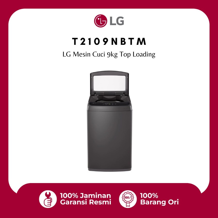 Jual MESIN CUCI LG T2109NBTM 9 KG TOP LOADING 1 TABUNG | Shopee Indonesia