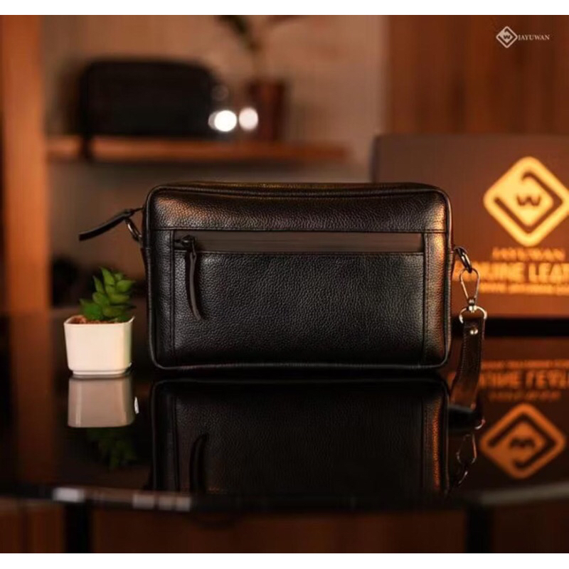 Jual Hanbag Pria Premium Kulit Asli ~ Clucth Bag Cowok Udah Anti Air ...
