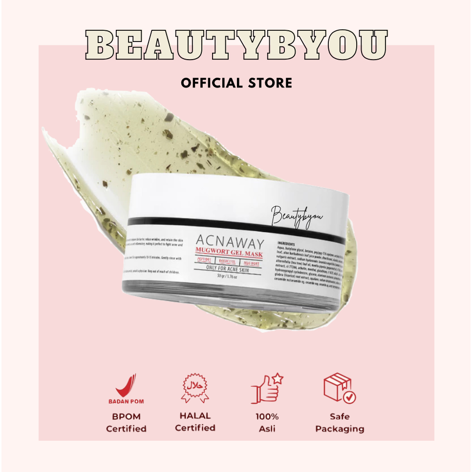 Jual ACNAWAY Mugwort Gel Mask Anti Pores Masker Gel Masker Mugwort Wash ...