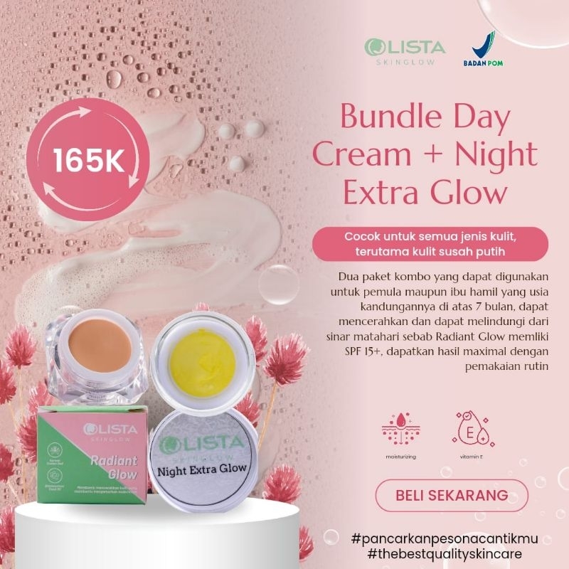 Jual Colista skincare paket bundle HEMAT radiant glow & night dosting ...