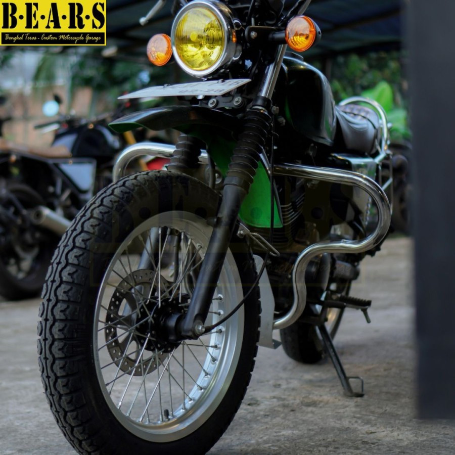 Jual Engine guard classic Model Kupu Stainless kawasaki W175 PnP ...