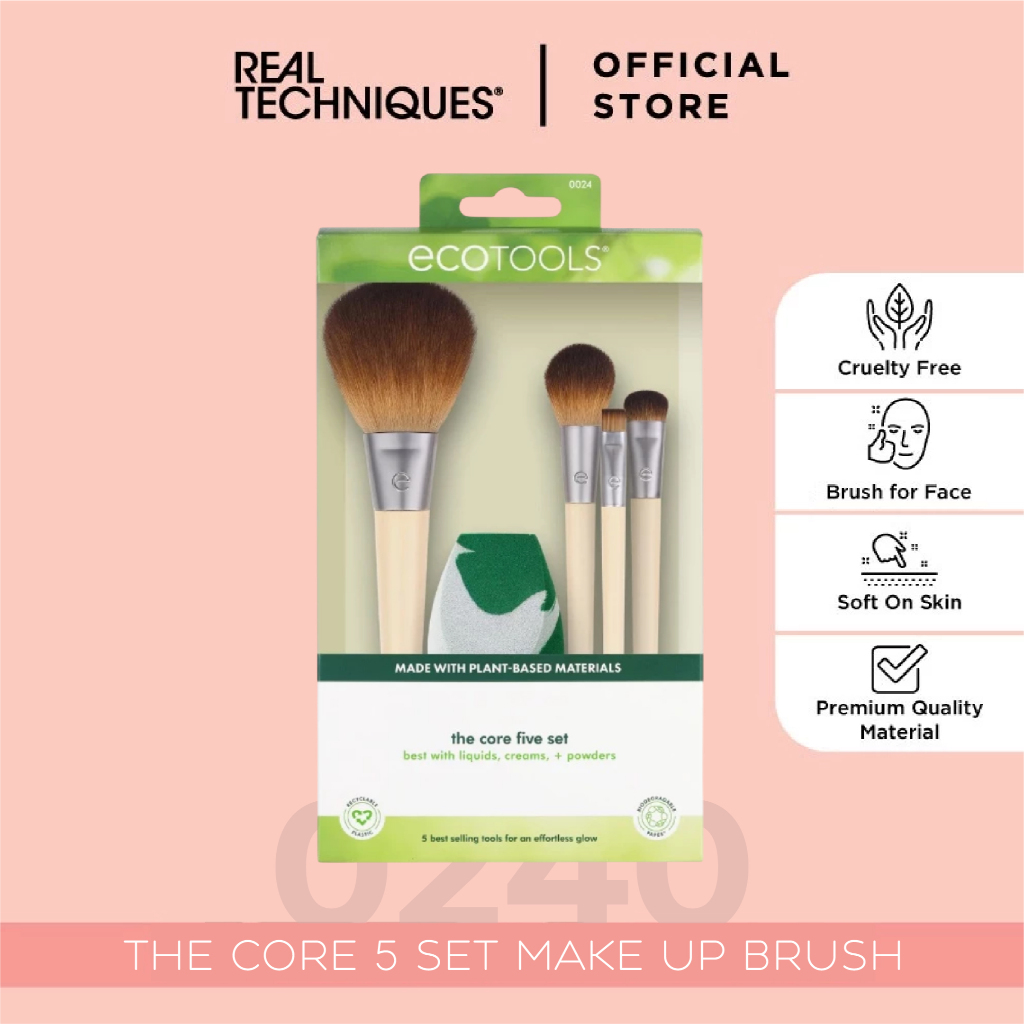 Jual Eco Tools 20002400 The Core 5 Set Make Up Brush Kuas Lengkap ...