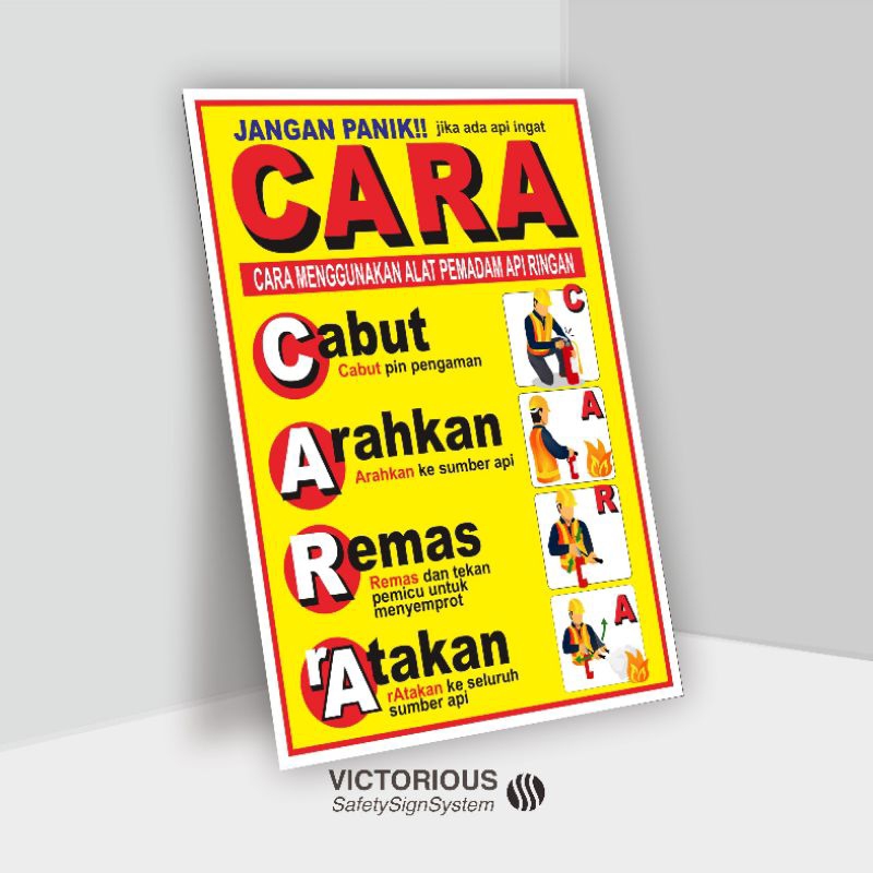 Jual Sticker Safety Sign K3 Rambu Cara Menggunakan APAR | Alat Pemadam ...