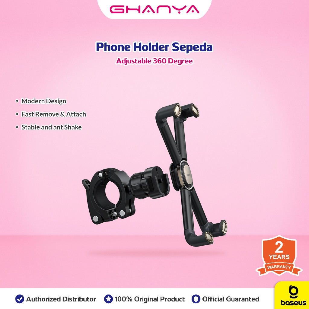 Jual Baseus Phone Holder Quick to Take Cycling Sepeda Motor 360 Degree ...