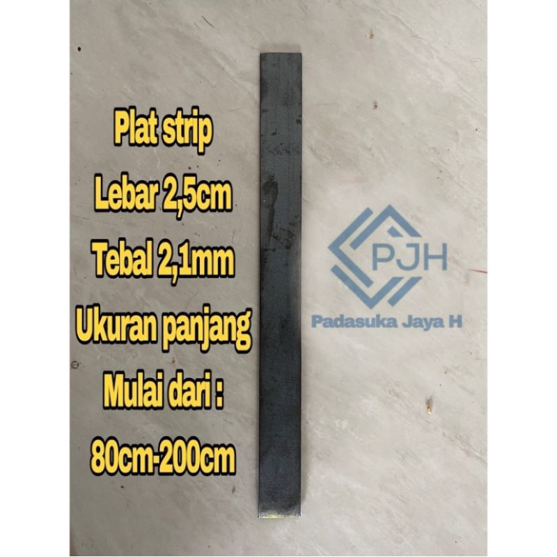 Jual Besi plat strip lebar 2,5cm , tebal 2,1mm. potongan custom, ukuran ...