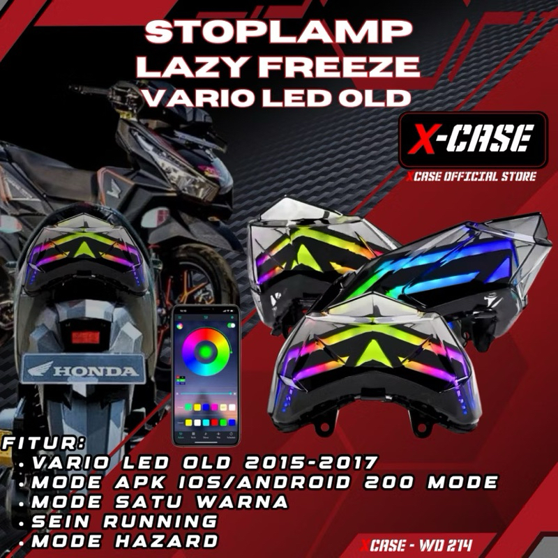 Jual Lampu Stoplamp Vario Led Old 2015 2017 Lazy Freeze Rgb Click ...