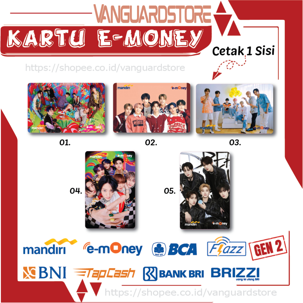 Jual KARTU E MONEY E TOLL NCT DREAM KPOP 24 EMONEY MANDIRI FLAZZ BCA ...