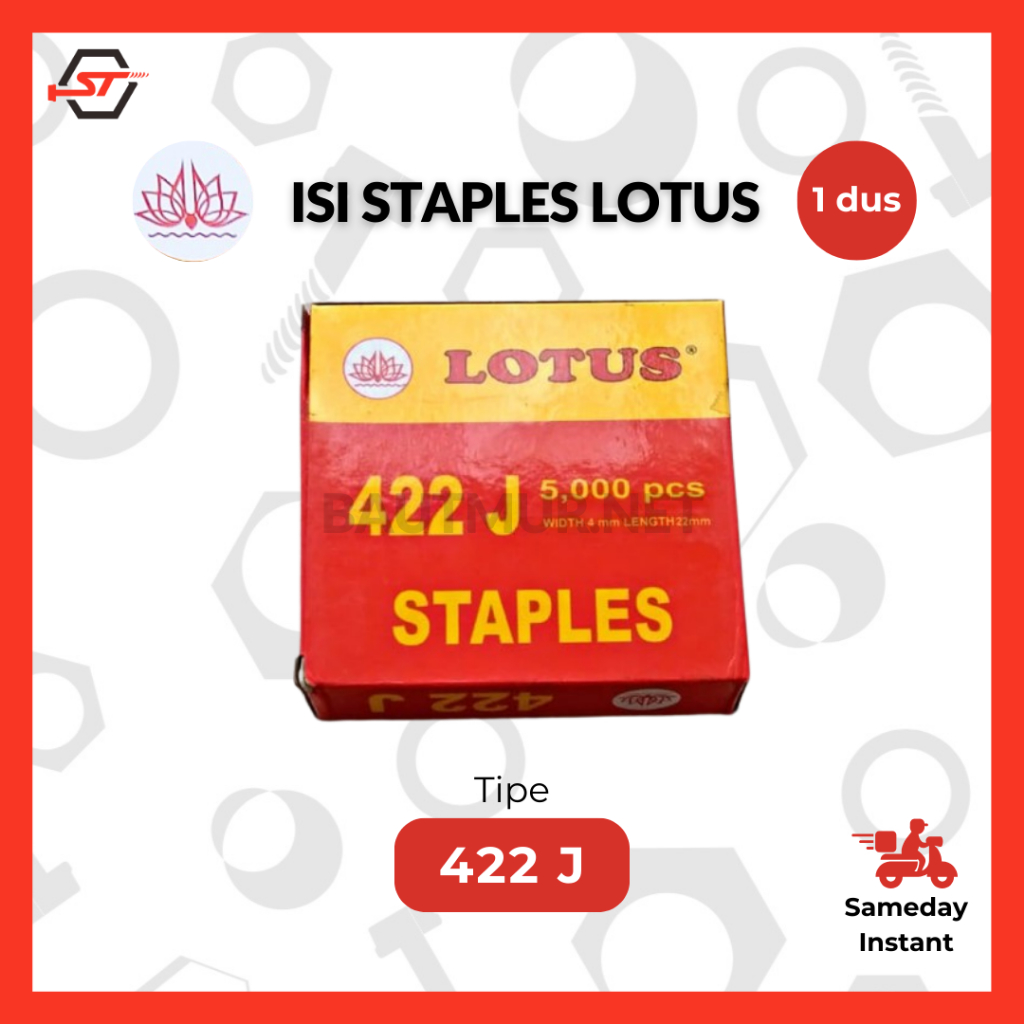Jual Isi Paku Tembak LOTUS 422J - REFILL Air Nailer 422J - Isi Staples ...