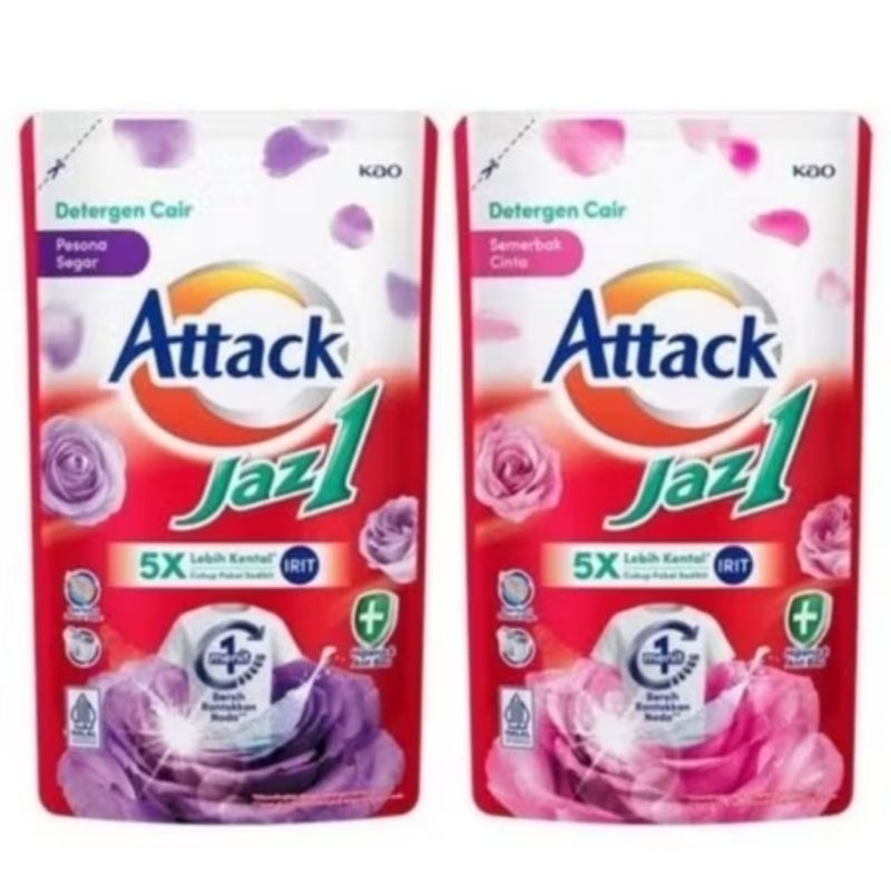 Jual Attack Jazz one pesona segar/ semerbak cinta sabun cuci baju cair ...