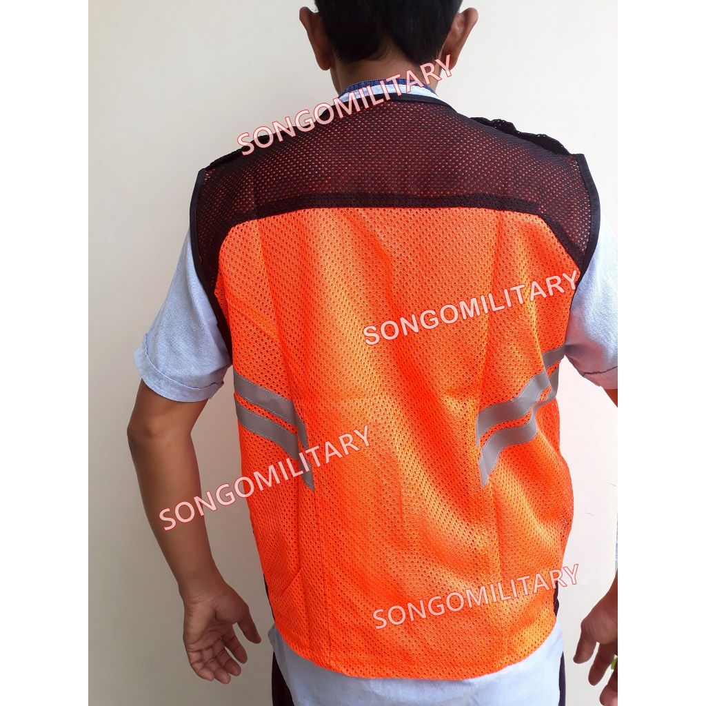 Jual SM Rompi Lapangan Safety / Rompi Kerja Scotlight / Rompi Reflektor ...