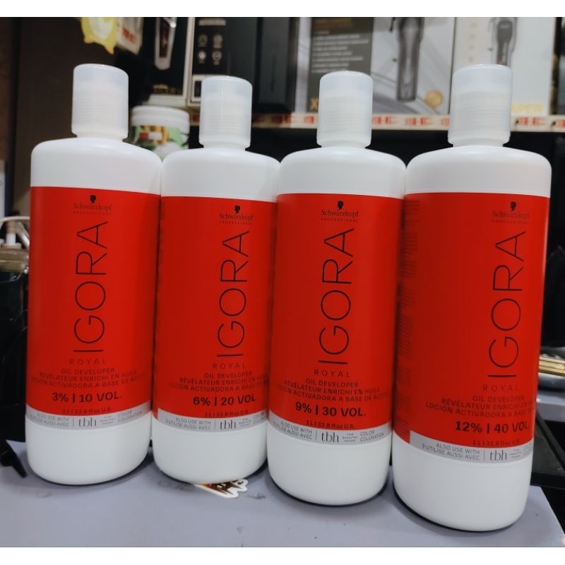Jual Schwarzkopf IGORA Developer Oxidant Cream Hair Color Bleaching ...