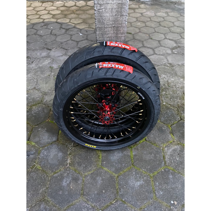 Jual WHEELSET VELG SUPERMOTO CRF SCARLET EXPEDITION | Shopee Indonesia
