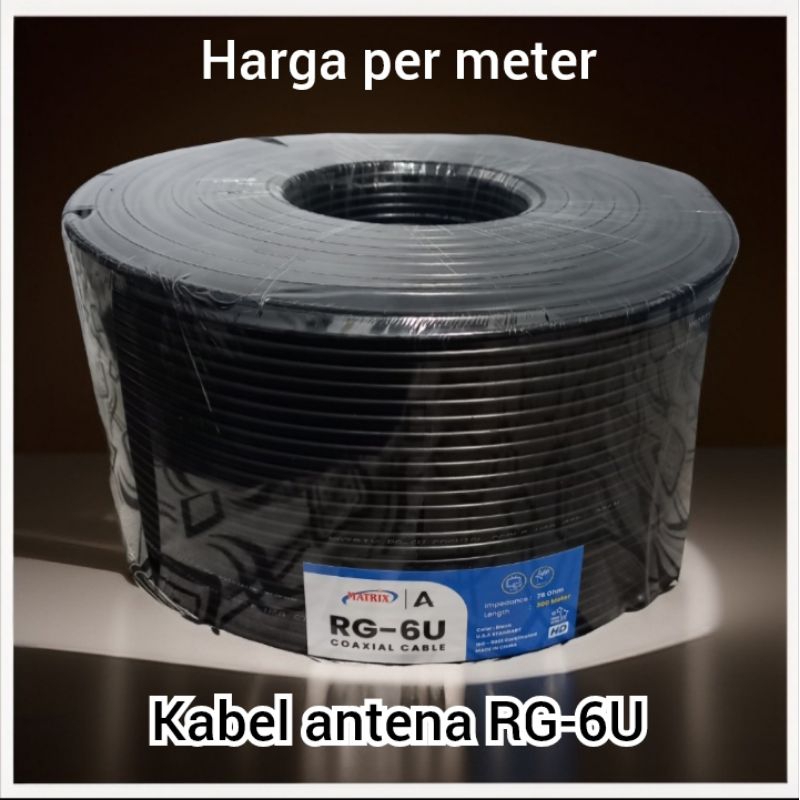Jual MATRIX Kabel antena RG-6U coaxial cable harga per meter | Shopee Indonesia