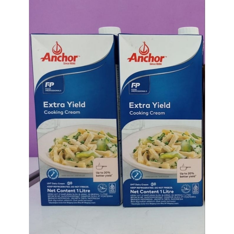 Jual Anchor Extra Yield Cooking Cream 1 Litre | Shopee Indonesia