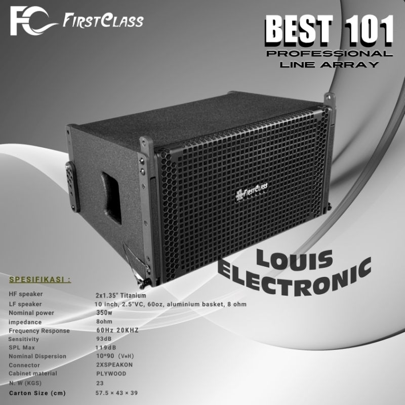 Jual Line Array 1x10 Inch FIRSTCLASS BEST101 BEST-101 BEST 101 ORIGINAL | Shopee Indonesia