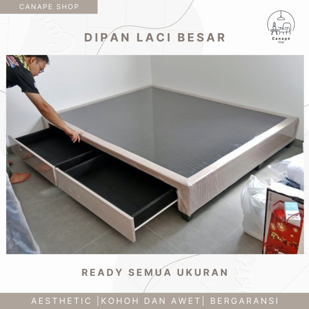 Jual Dipan Kasur Ranjang Tempat Tidur Minimalis Divan Laci Besar Gratis ...