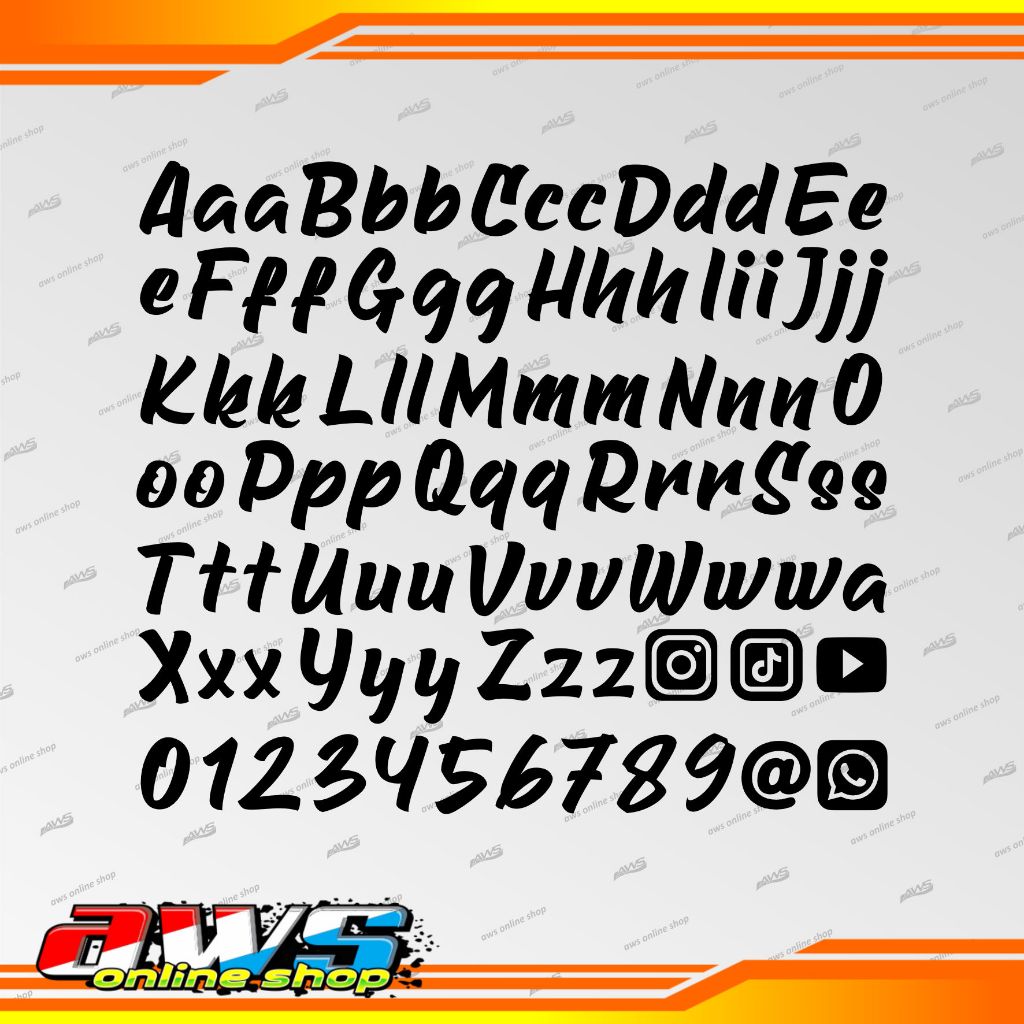Jual Sticker Cutting Huruf Abjad Angka Besar Kecil | Shopee Indonesia