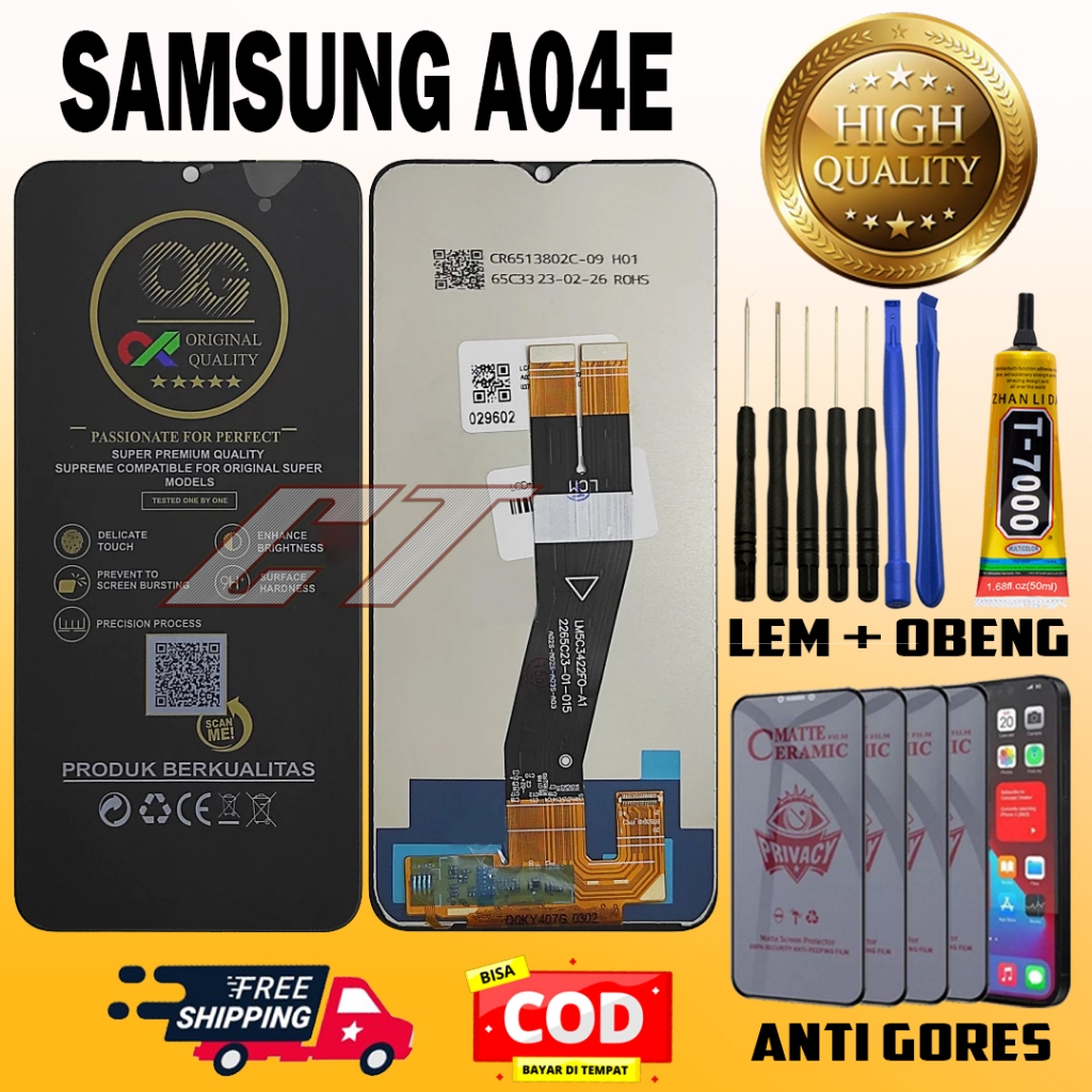 Jual LCD TOUCHSCREEN SAMSUNG A04E LAYAR SENTUH ORIGINAL ORI ALL MEREK ...