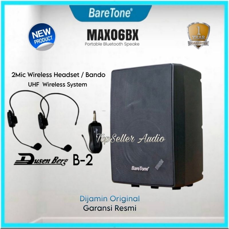 Jual Speaker Portable Active BareTone MAX06BX [ New Model ] Bluetooth ...