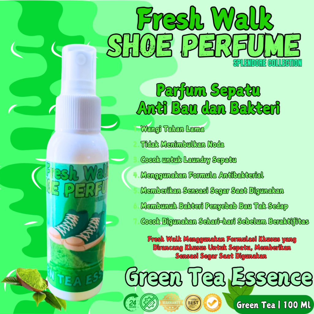 Jual Fresh Walk Shoe Perfume by Splendore - Parfum Sepatu Green Tea 100 ...