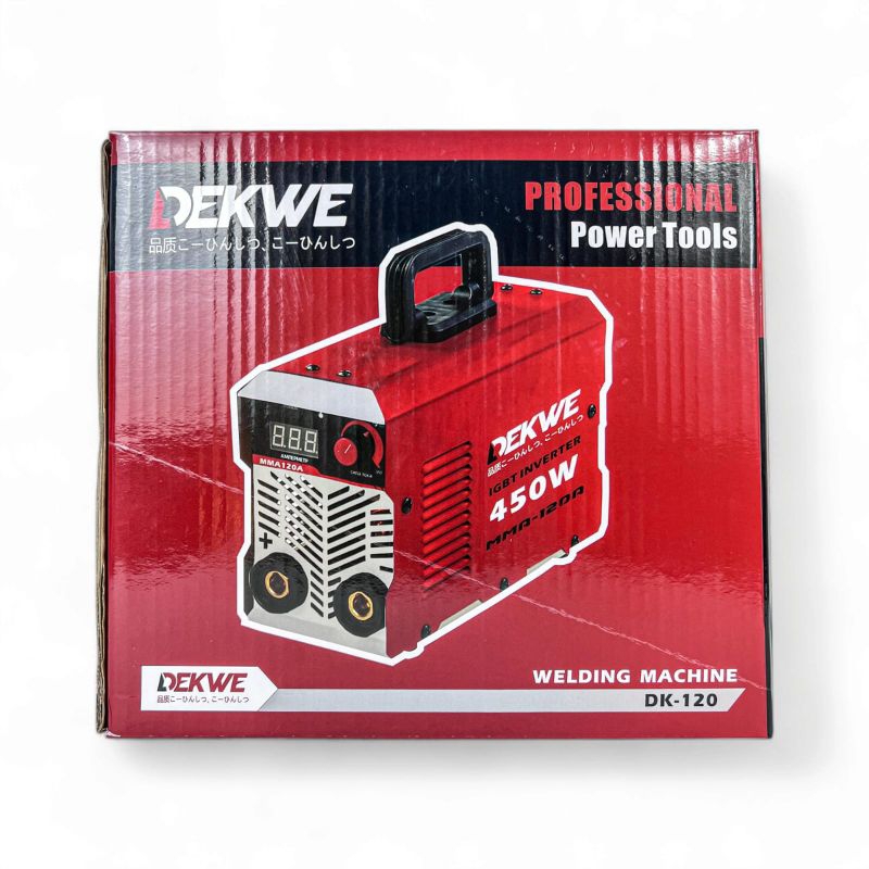 Jual mesin las 450watt tenaga 900watt DEKWE DK120 inverter welding ...