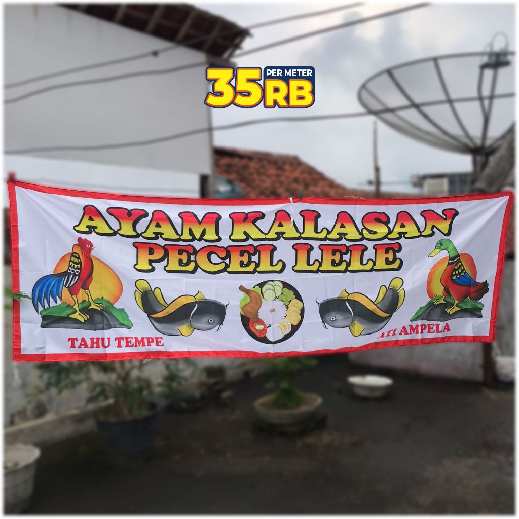 Jual Spanduk-Pecel-Lele-Kain-Custom | Shopee Indonesia