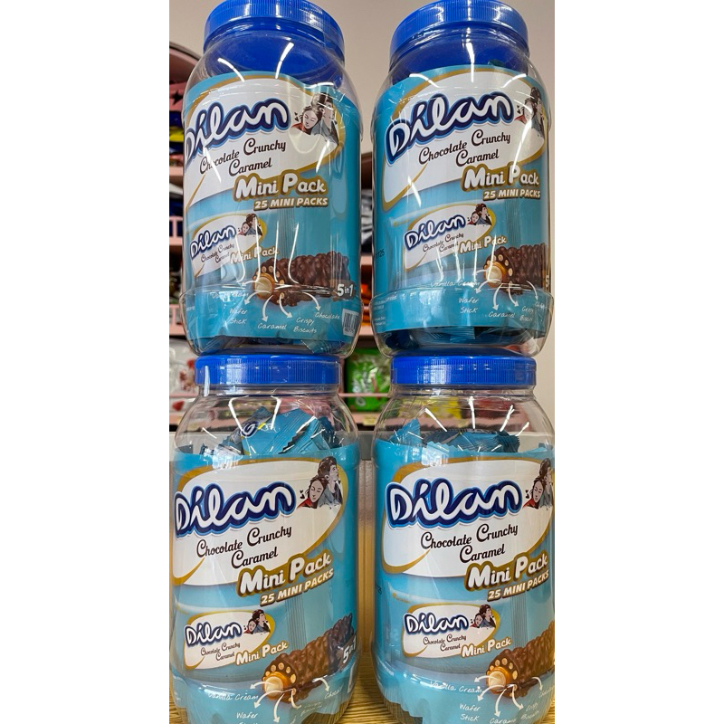 Jual Dilan Chocolate Crunchy Caramel Mini Pack 25 Mini Pack | Shopee ...