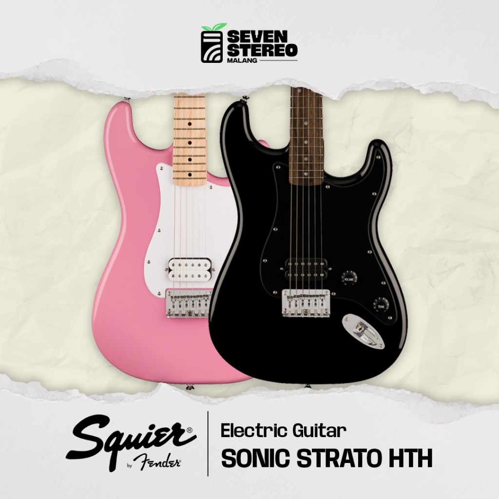 Jual Squier Sonic Series Stratocaster Ht H Electric Guitar Hardtail 1338
