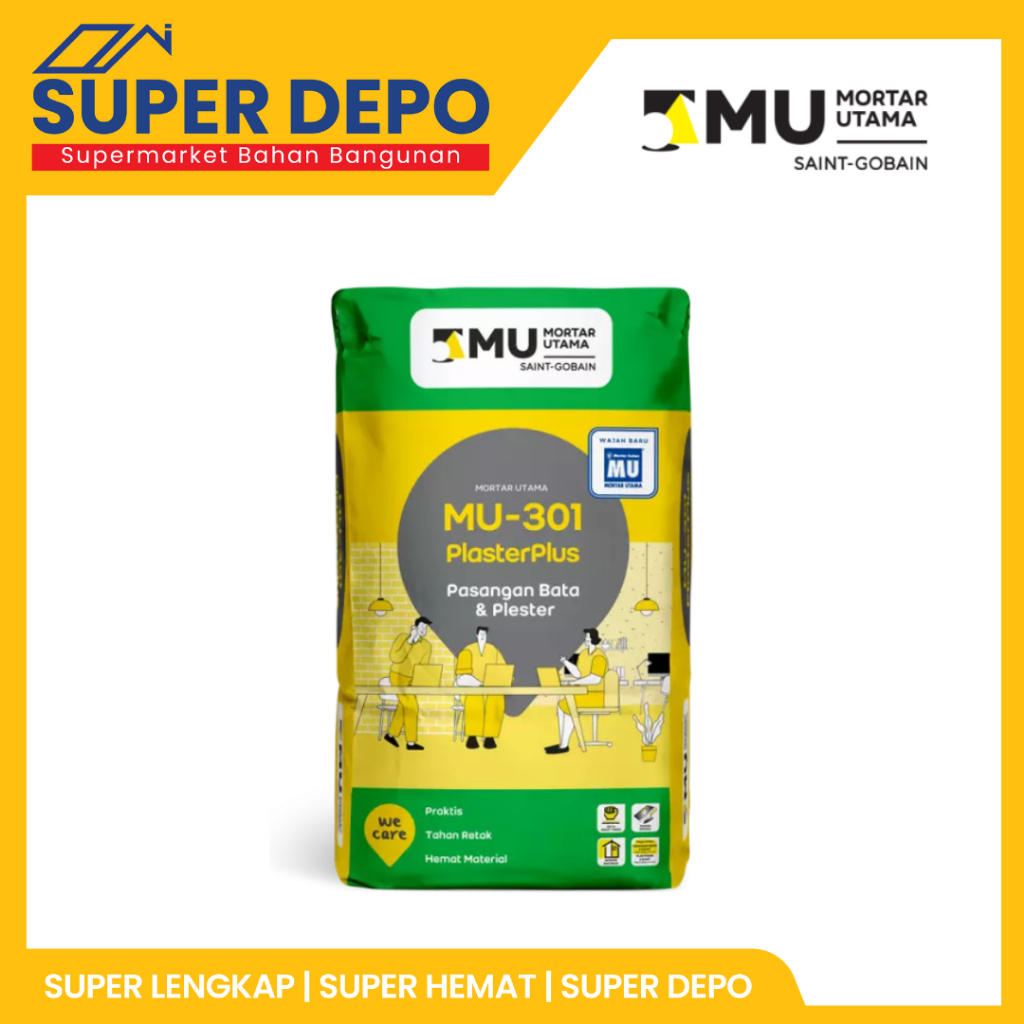 Jual PASANGAN BATA DAN PLESTER - MU-301 PLASTERLUS | Shopee Indonesia