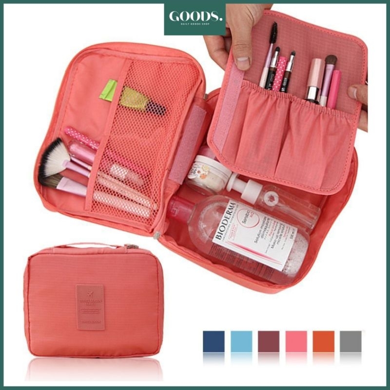 Jual GOODS Tas Kosmetik Multifungsi Kosmetik Pouch Tas Make Up Makeup Pouch Travel Organizer Tas ...
