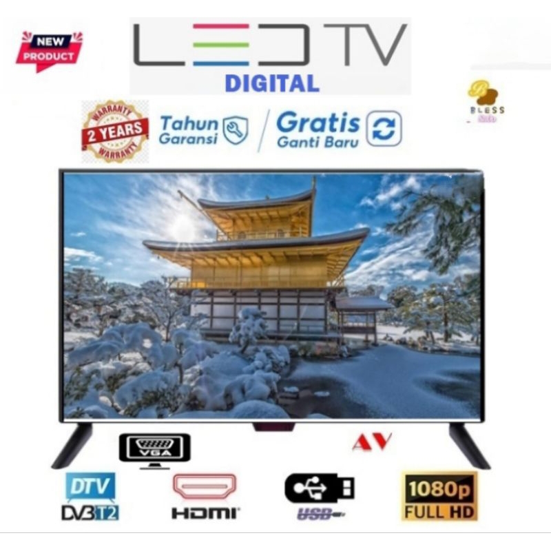 Jual HARGA TERJANGKAU!! SLIM LED TV DIGITAL 19"/21"/22"/24"/25" INCH ...