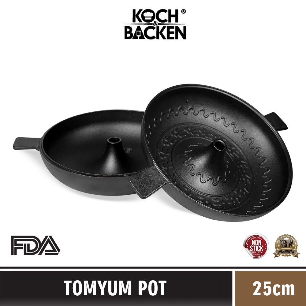 Jual KOCH&BACKEN Cast Iron Tomyum Pot 2 in 1 - Panci Tomyam Wajan ...