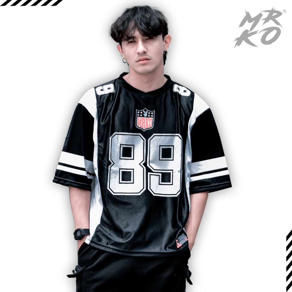 Jual MRKO - Boxy Oversize Jersey Rugby Angka 89 Bahan Paragon & Jaring ...
