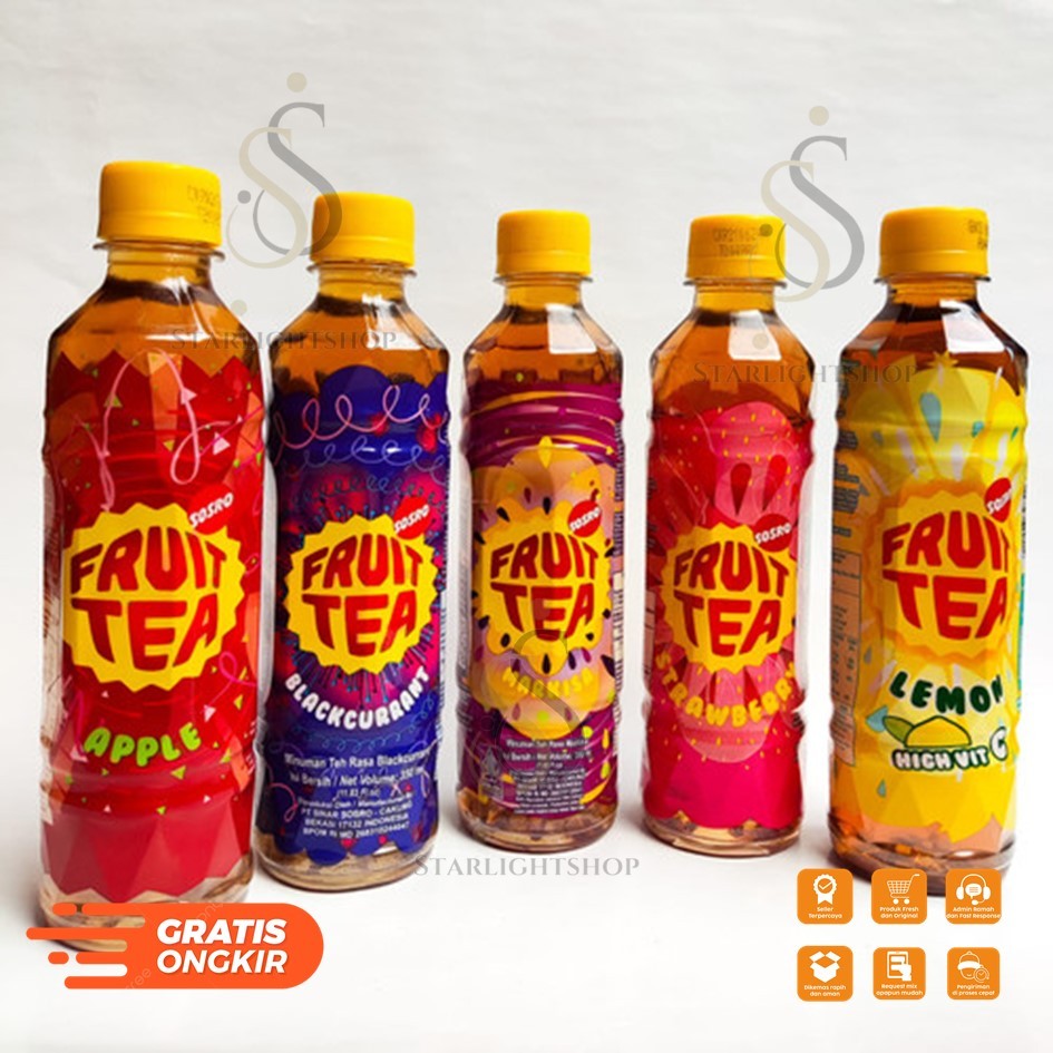 Jual FRUIT TEA BOTOL 350ML / Fruit Tea Botol 350 ml ALL VARIANT RASA ...