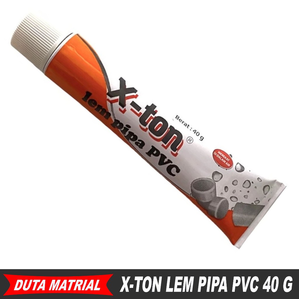 Jual Lem Pipa Paralon PVC / Lem X-Ton Lem PVC 40gr Pralon Satuan Kuat ...