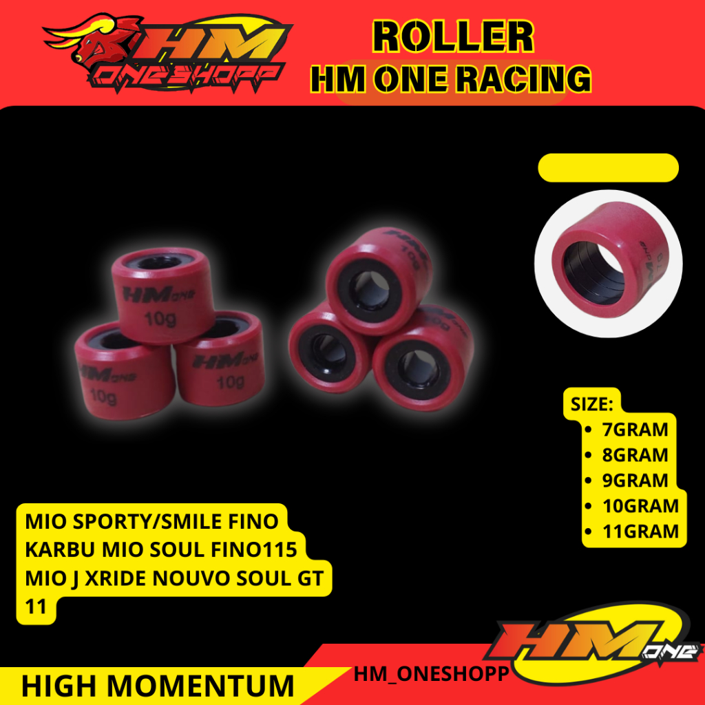 Jual roller hmone mio sporty xride mio j fino fi nouvo mio soul mio karbu lama HM1 racing ukuran ...