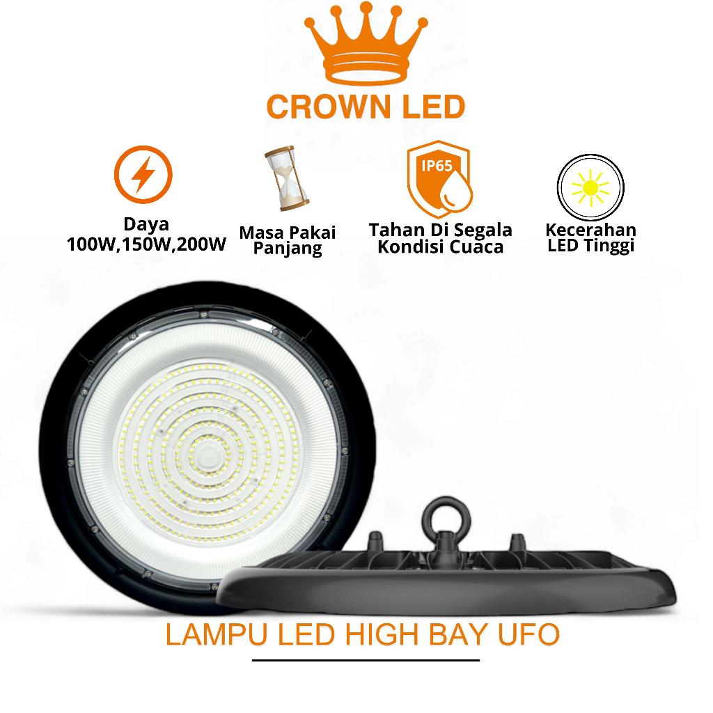 Jual Lampu Gantung Industri LED Highbay Ufo Lampu Gudang IP65 Super ...