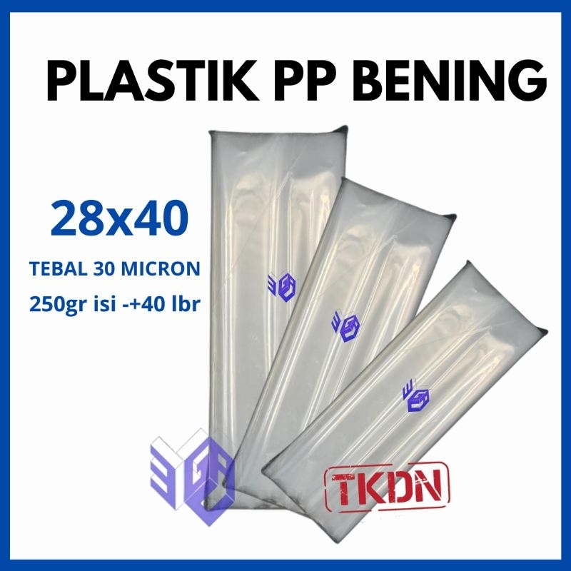 Jual Plastik PP Bening Tebal 03 28X40 | Plastik Sembako | Plastik Snack ...