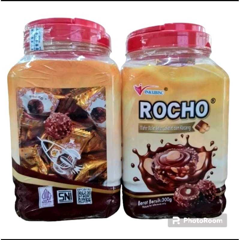 Jual INKUBISC ROCHO WAFER COKLAT BULAT 300GRAM Camilan | Shopee Indonesia