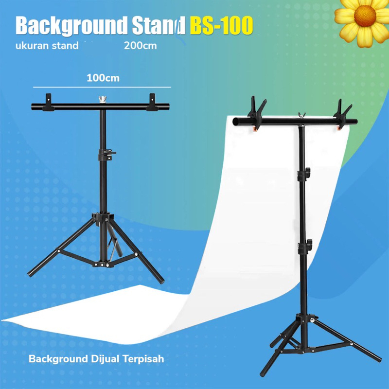Jual BACKGROUND STAND BS-100 | STAND TINGGI 2 METER | Shopee Indonesia