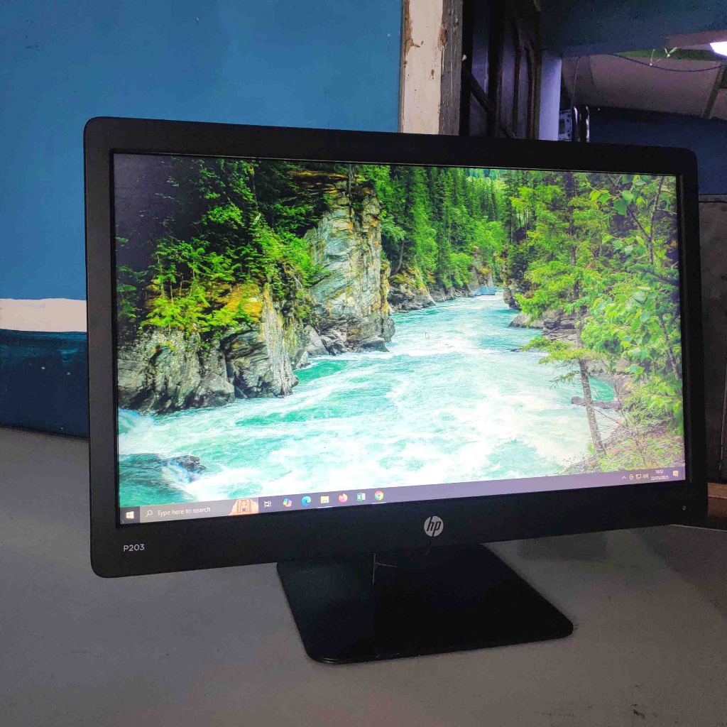 Jual Monitor Merk HP Led 20 inch Wide Kondisi Normal | Shopee Indonesia