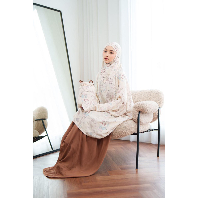 Jual KIMYA ID Mukena Irish Raudhoh Motif Bunga Berlengan / Lengan ...