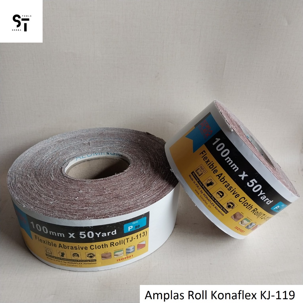 Jual Amplas Roll Gulungan 4 Inch 100mm x 50yard 100mm x 45m Red Merah ...