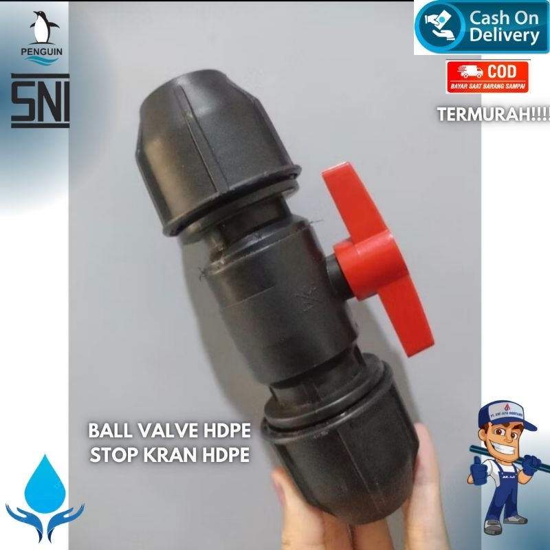 Jual Ball Valve HDPE 1/2 inch Atau Stop Kran Pipa HDPE 20Mm | Shopee ...