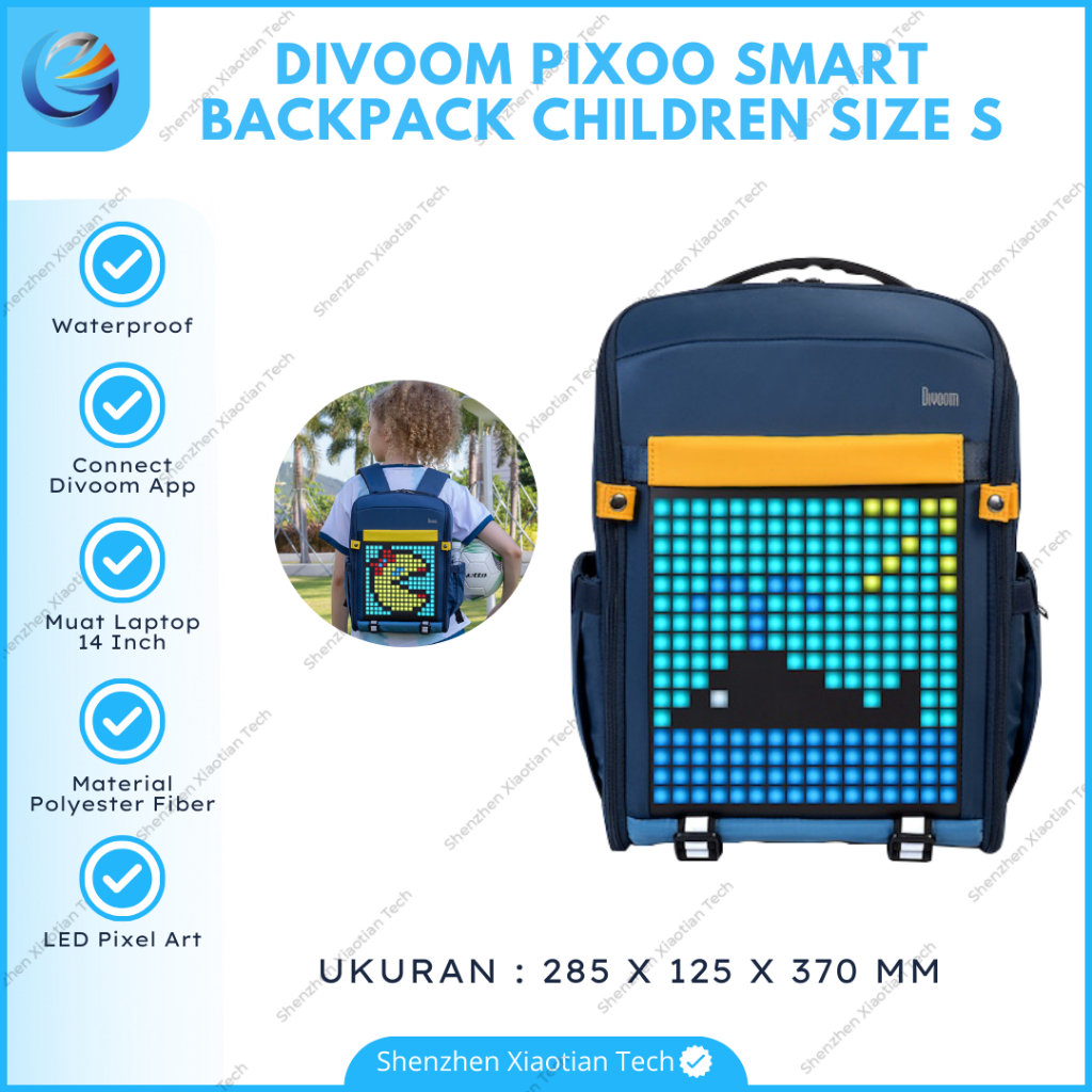 Jual Tas Ransel Backpack-S RGB Pixel Art | Tas Backpack Pixel Art DIY ...