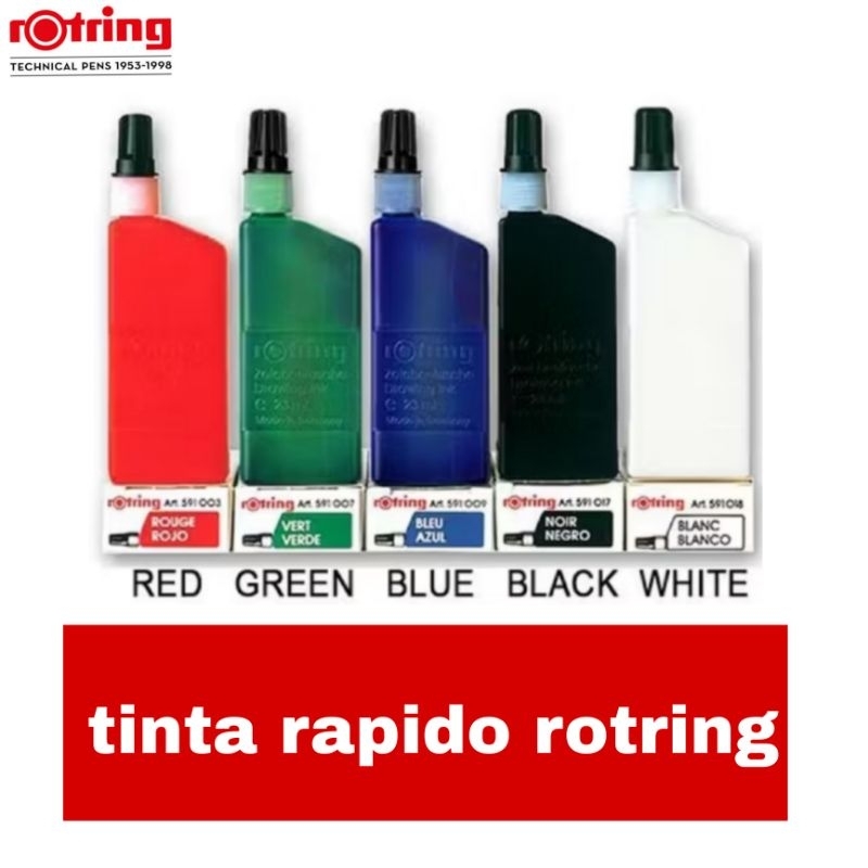 Jual tinta rapido rotring 23ml / staedler | Shopee Indonesia