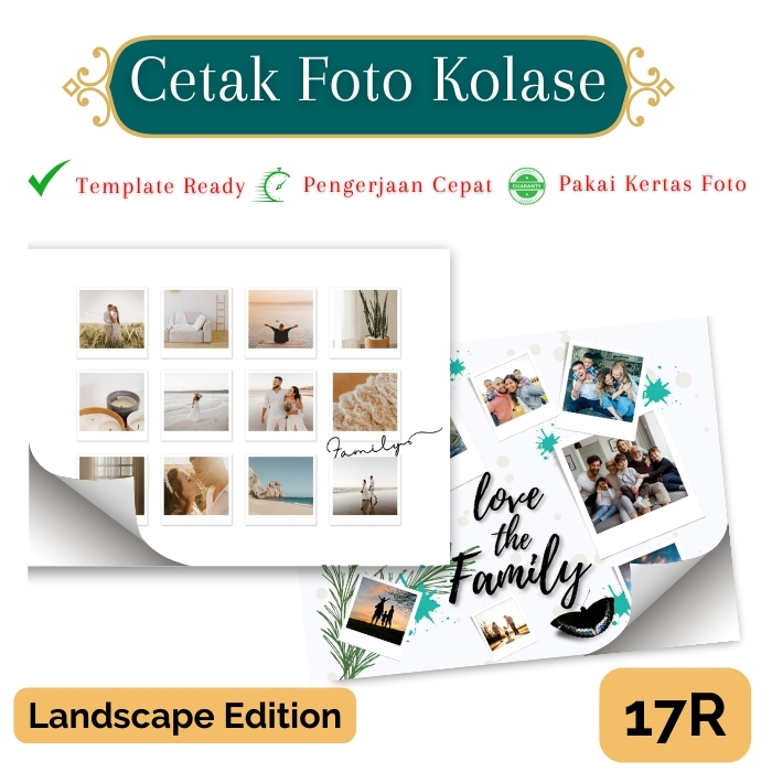 Jual Paket Cetak Bingkai Foto Kolase Print Photo Frame Collage Instamix ...