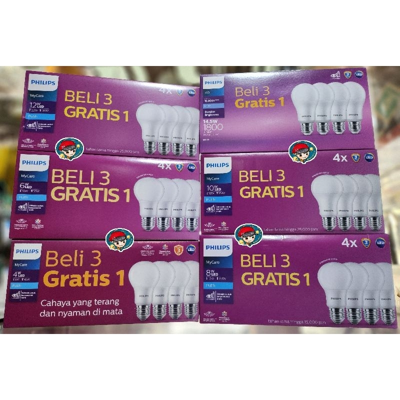 Jual Paket lampu LED Philips Mycare Cool Daylight | Shopee Indonesia